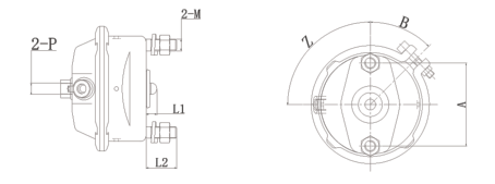 P24 Air Disc Service Brake Chamber - Aurora Truck Bus Parts